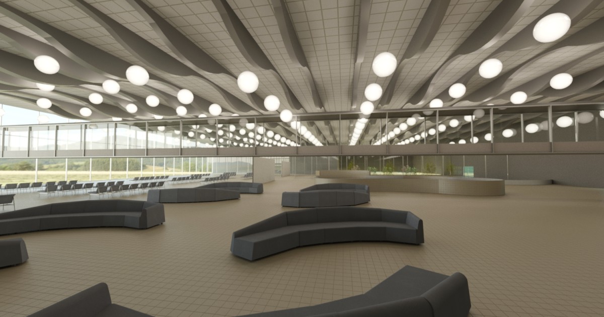 Airport terminal interior | Autodesk Community Gallery