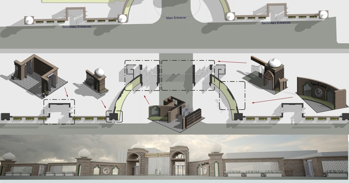 University of Jordan Gate Re-Design | Autodesk Community Gallery