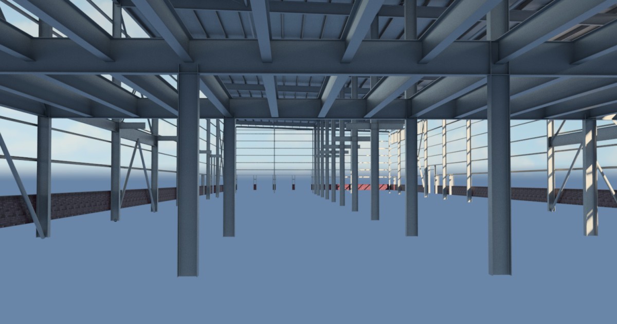 Manufacturing Plant Structural Framing | Autodesk Community Gallery