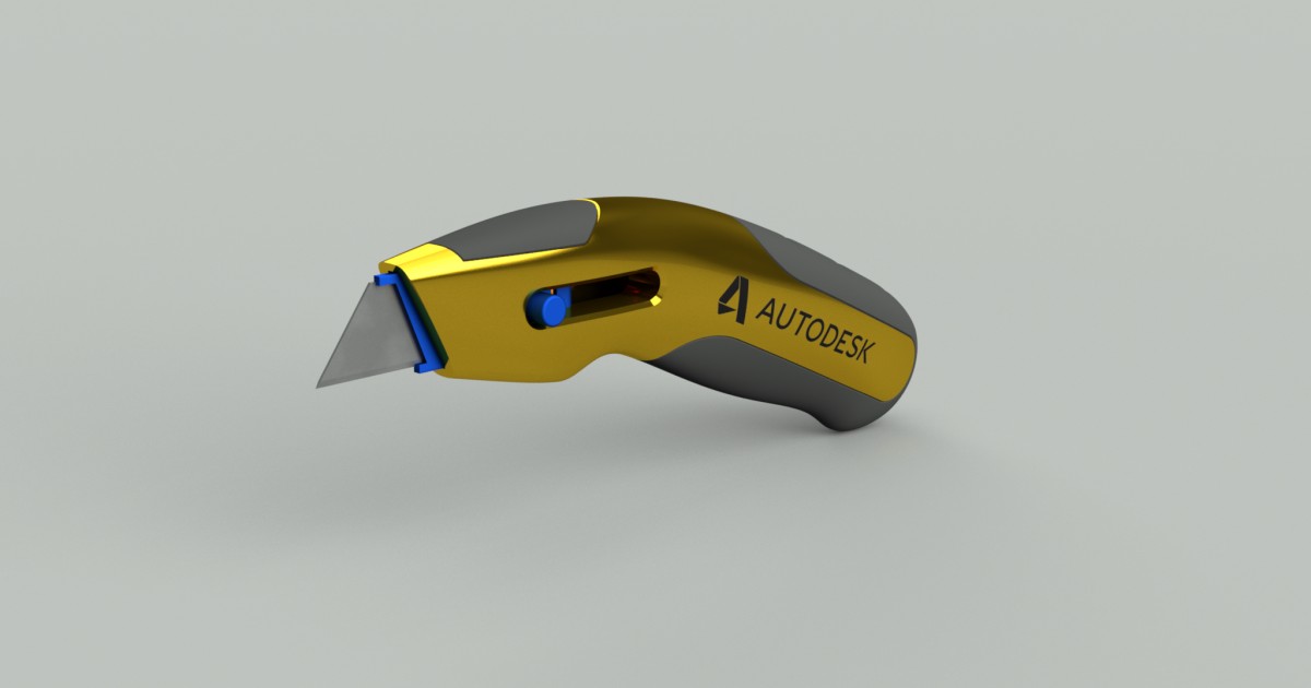 Utility Knife - Autodesk Fusion 360 Sample Model | Autodesk Community ...