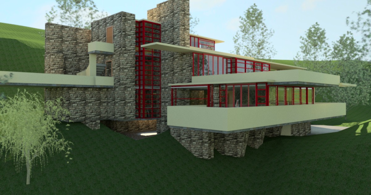 Frank lloyd Wright Falling water 023 -06 | Autodesk Community Gallery