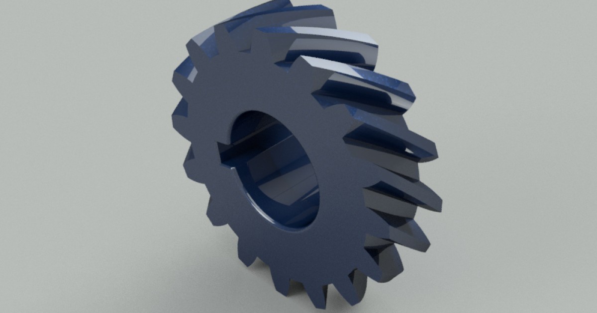 Helical Gear | Autodesk Community Gallery