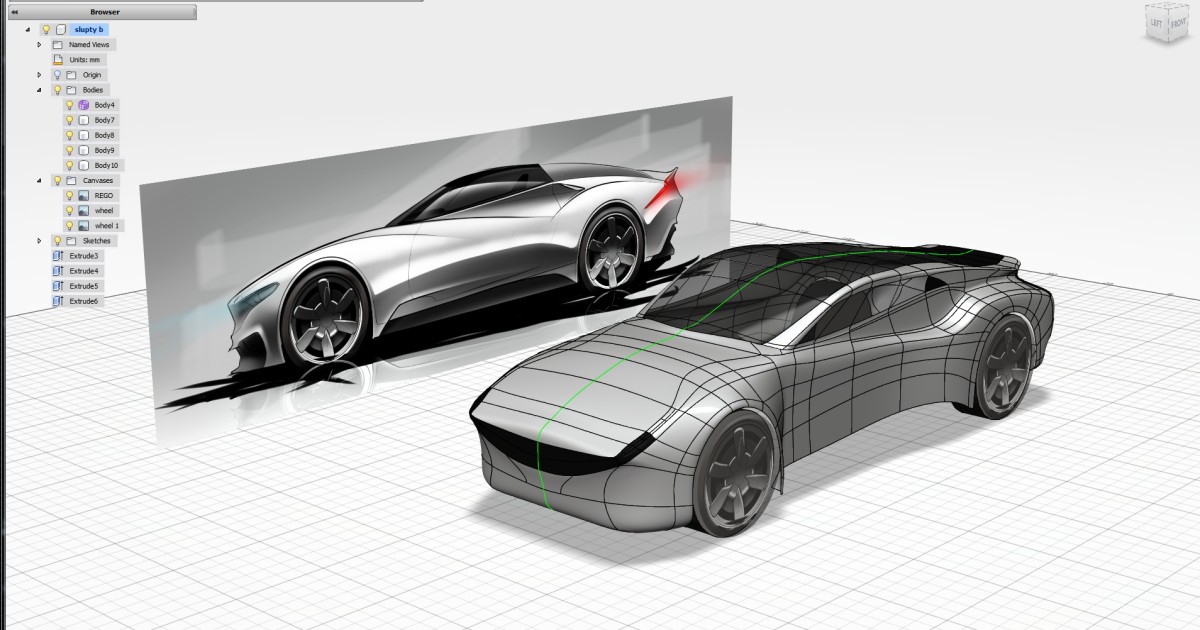 Automotive Speedform Model | Autodesk Community Gallery