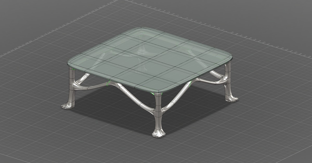 Glass Table and Frame | Autodesk Community Gallery