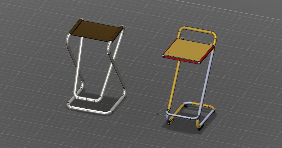 Steel Tube Z-Chair | Autodesk Community Gallery