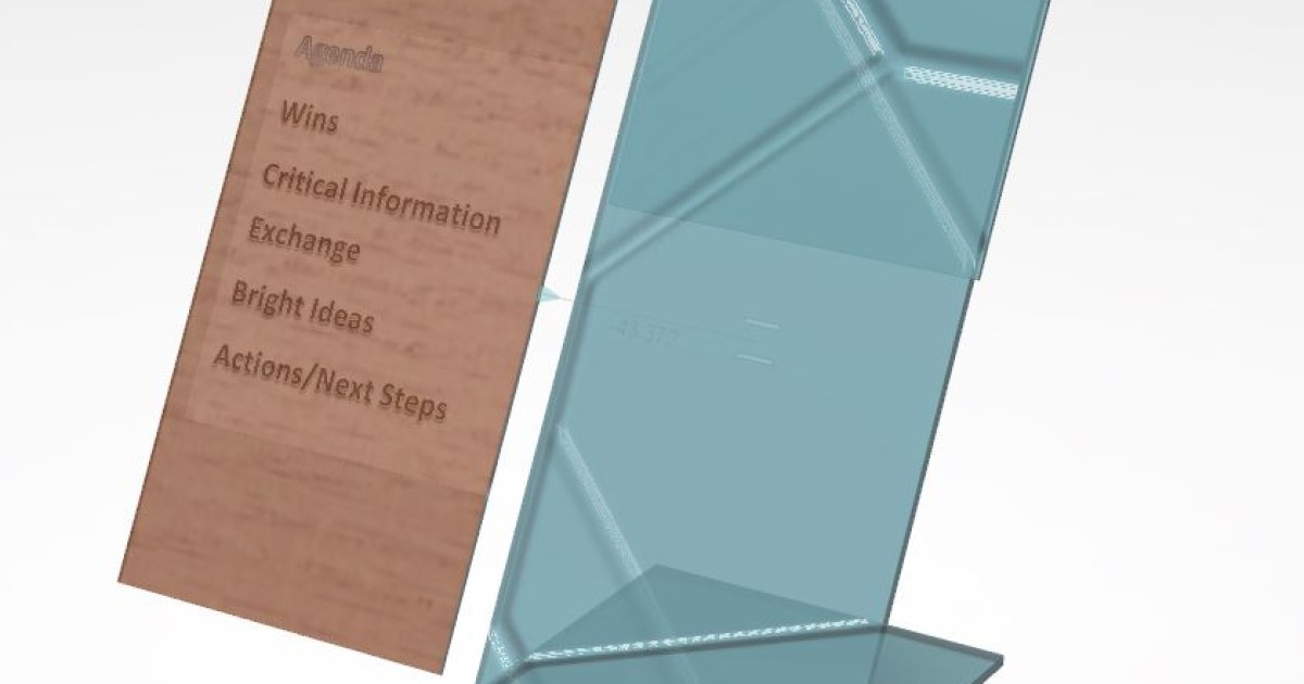 Meeting Agenda Stand | Autodesk Community Gallery