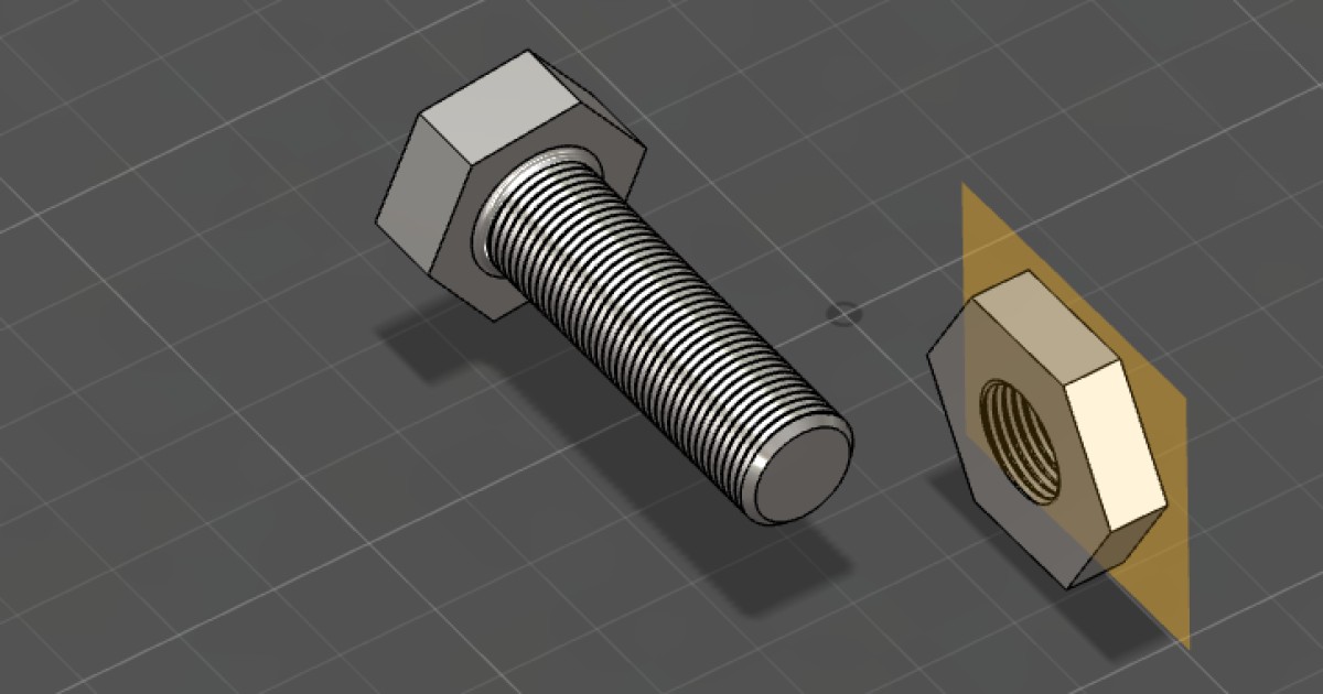 finished screw and bolt | Autodesk Community Gallery