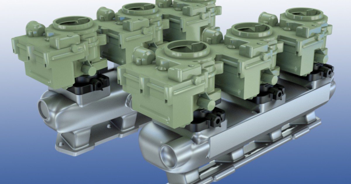 Baby Dodge Hemi Intake Manifold | Autodesk Community Gallery