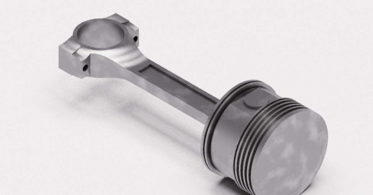 Fusion 360! Piston and con rod | Autodesk Community Gallery