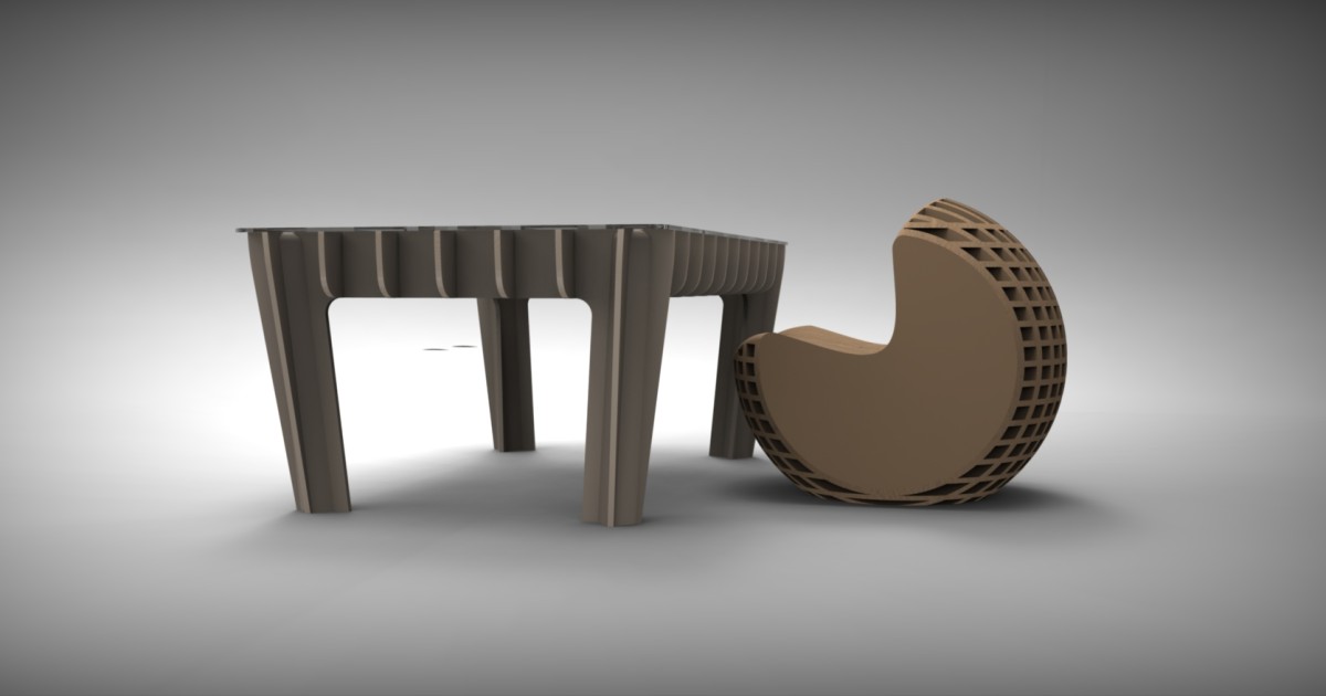Recycled paper cafe furniture | Autodesk Community Gallery