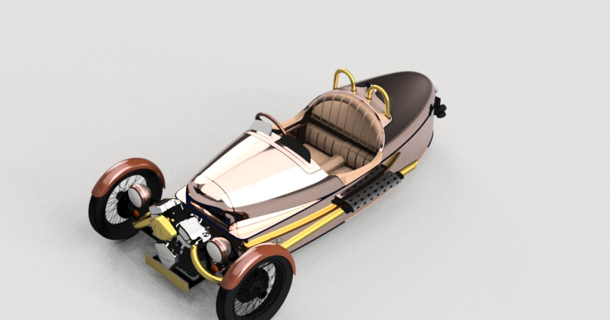 Morgan 3 Wheeler (Steampunked) | Autodesk Community Gallery
