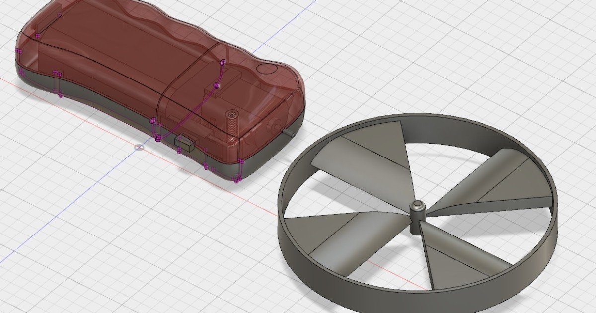 Hand held fan by Brandon Lim and Sihyeng | Autodesk Community Gallery