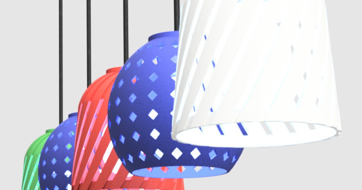 3D Printed Lamp Shades | Autodesk Community Gallery