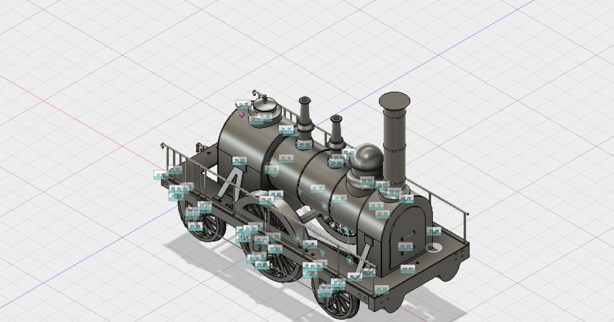 Steam Locomotive Autodesk Community Gallery