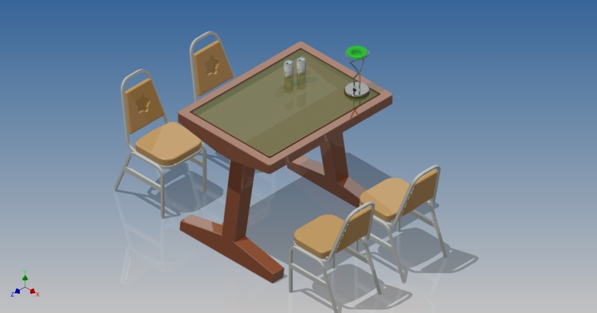 Table and Chair Scene | Autodesk Community Gallery