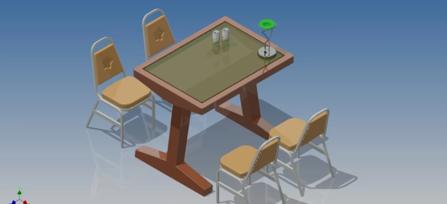Table and Chair Scene | Autodesk Community Gallery