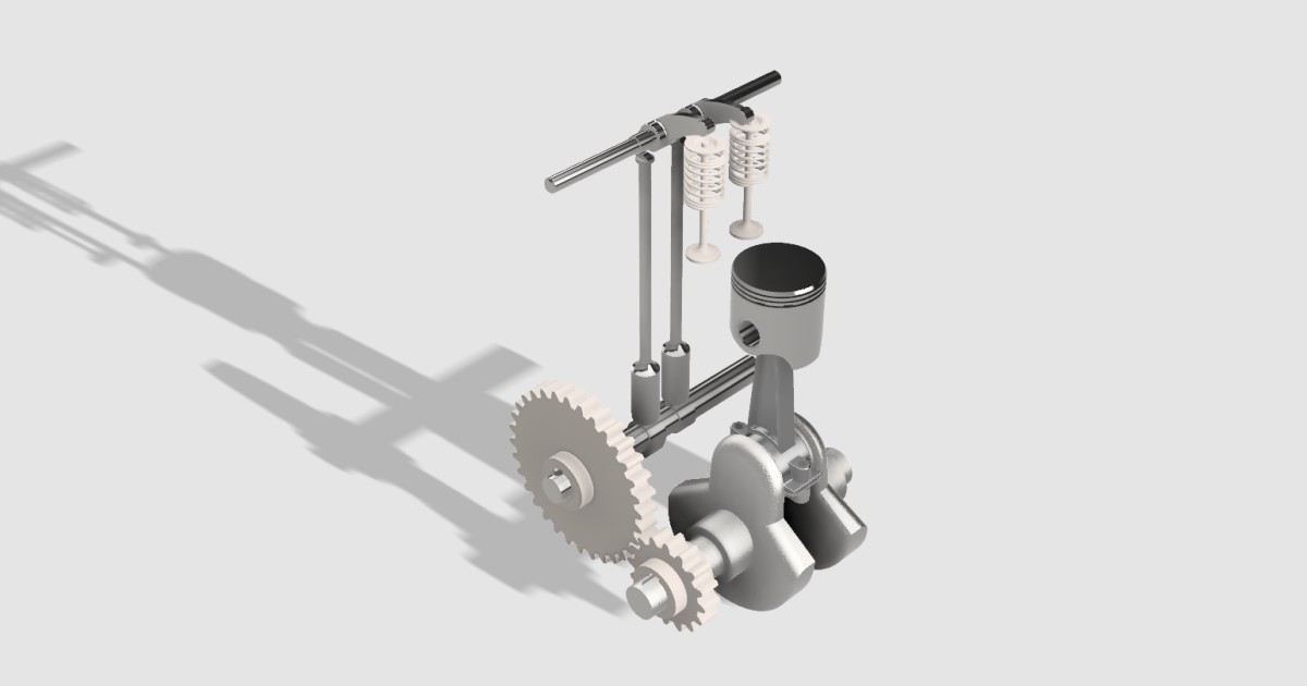 Single Cylinder Engine Setup | Autodesk Community Gallery