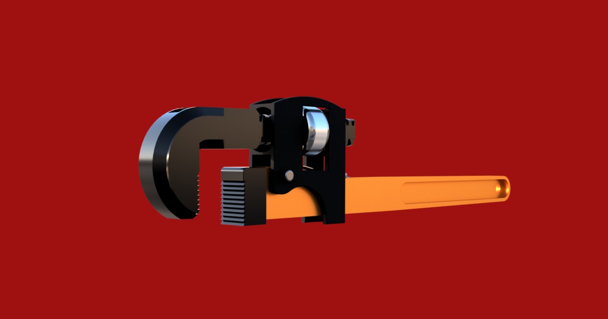 Autodesk Fusion 360 Pipe Wrench | Autodesk Community Gallery