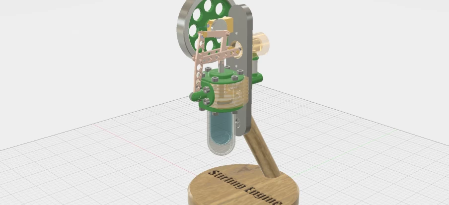 Vertical Stirling Engine | Autodesk Community Gallery