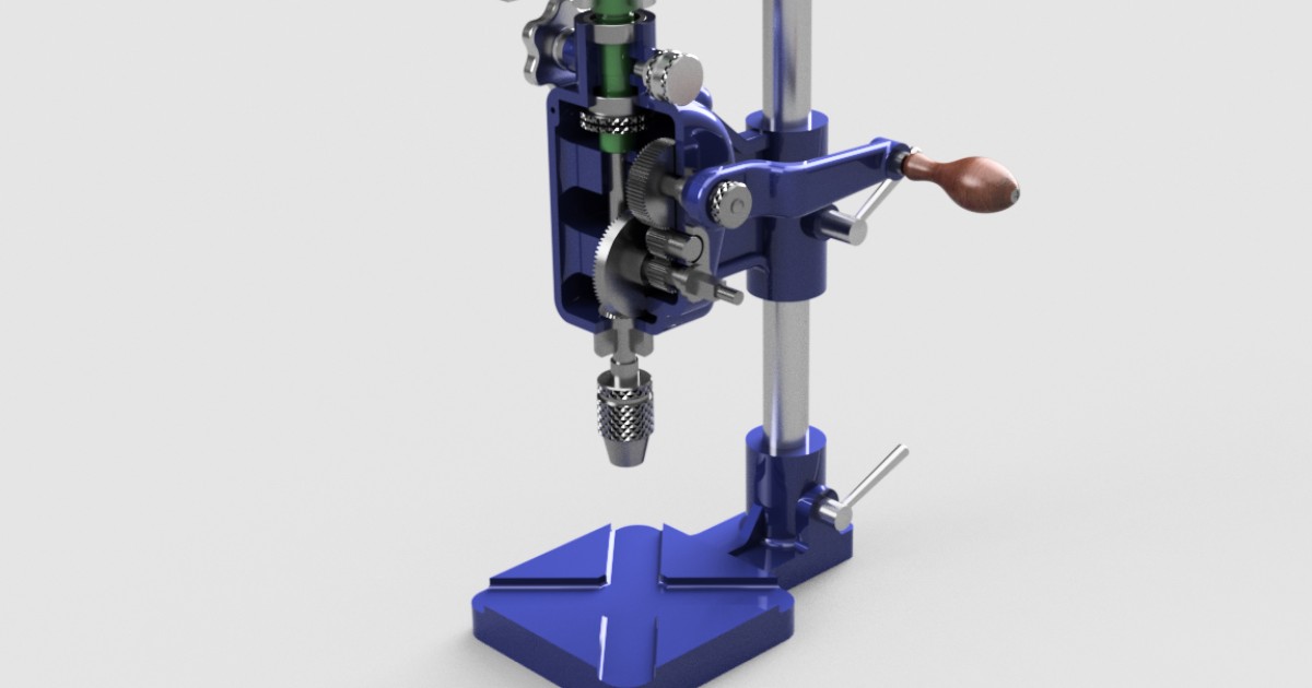 Vertical Hand Drill | Autodesk Community Gallery