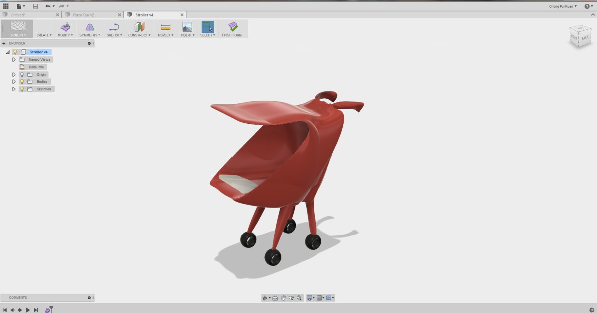 Red Stroller | Autodesk Community Gallery