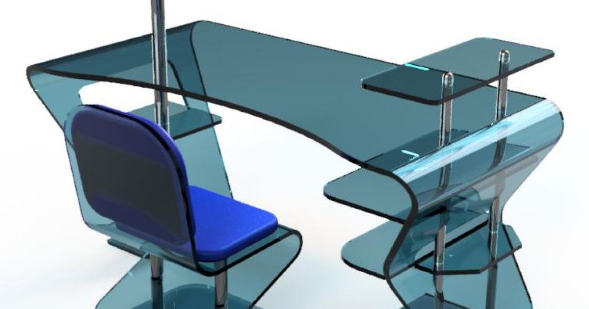 Neo-Modern Desk | Autodesk Community Gallery