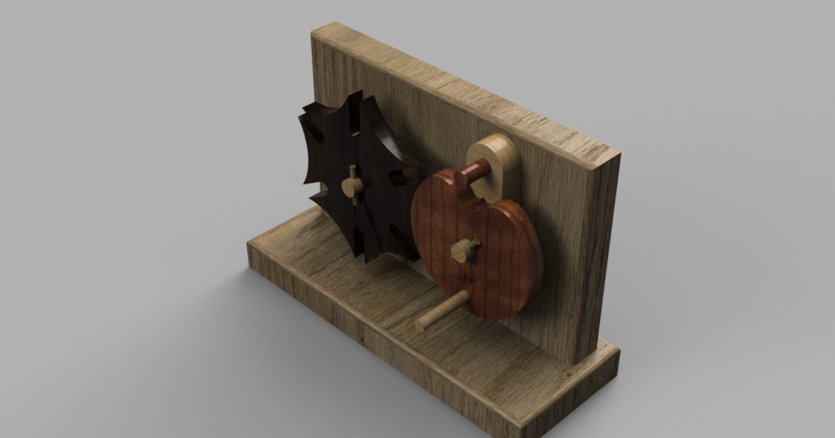 The wooden Geneva Wheel Model. | Autodesk Community Gallery