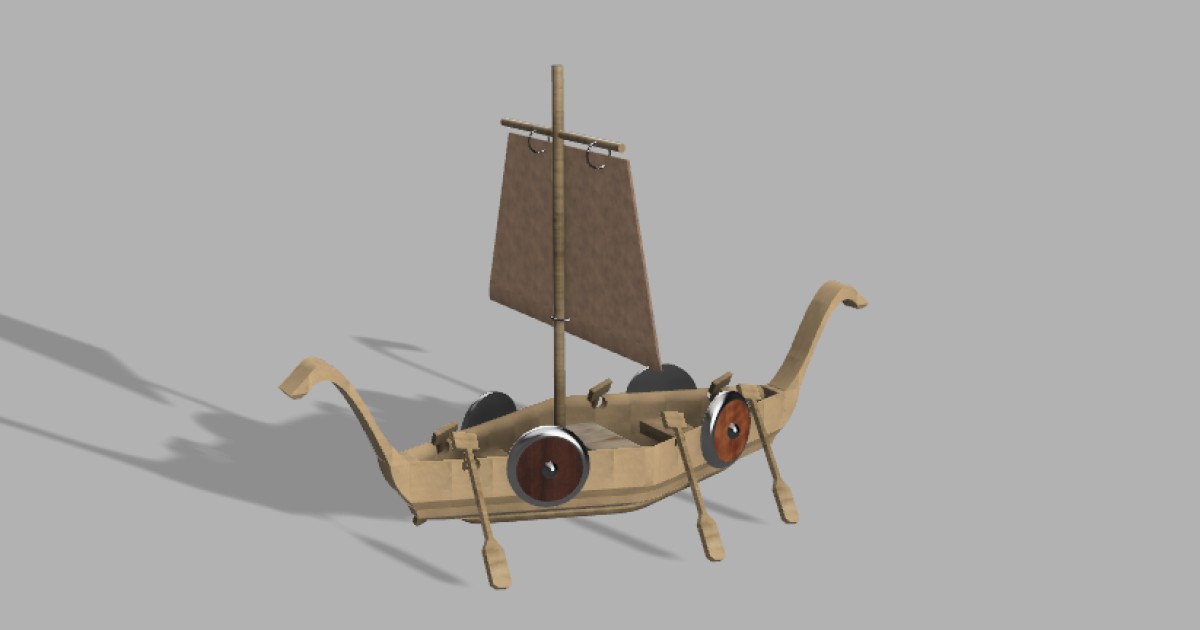 Small Viking Ship | Autodesk Community Gallery