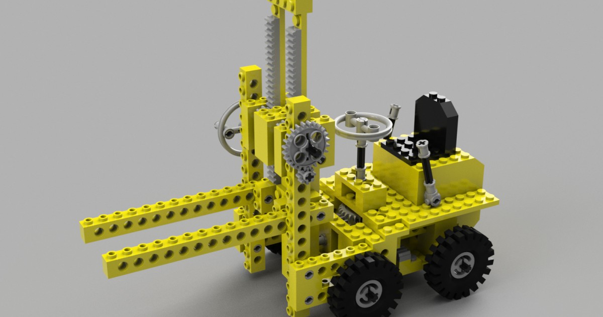 Lego Forklift Truck | Autodesk Community Gallery