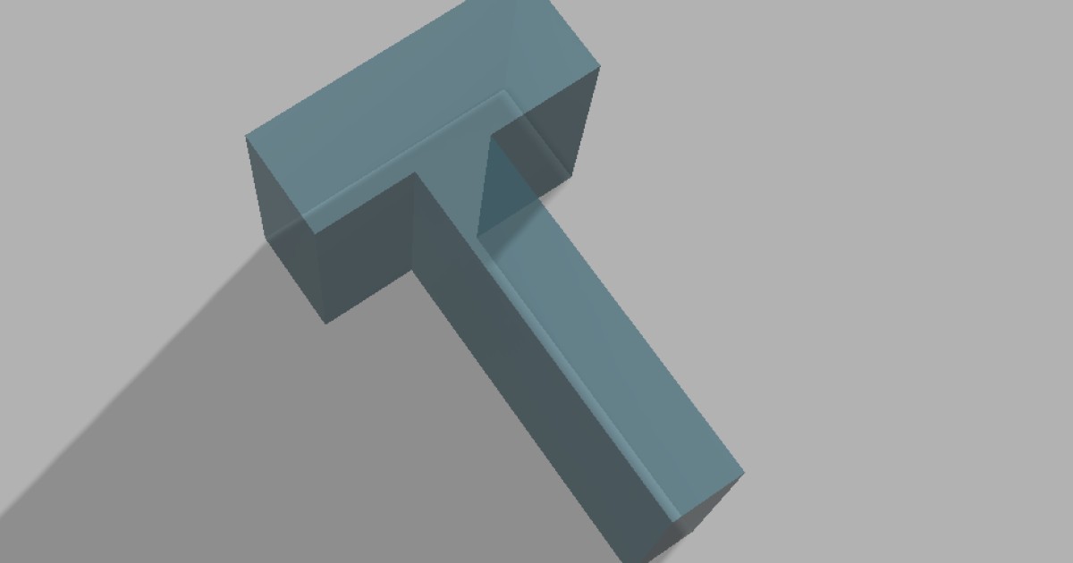 3D T-shape | Autodesk Community Gallery