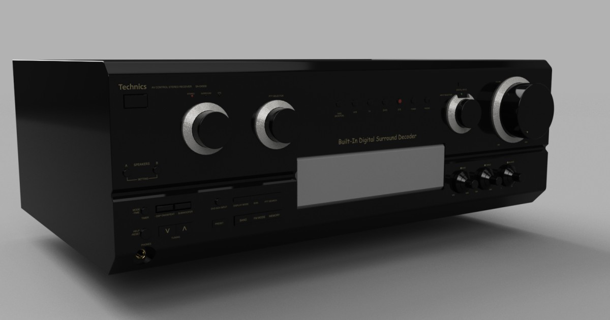 Amplifier/Amplituner Technics SA-DX930 | Autodesk Community Gallery