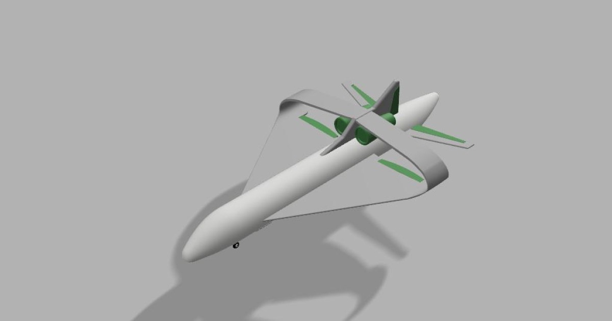 Delta Closed Wing Airplane | Autodesk Community Gallery