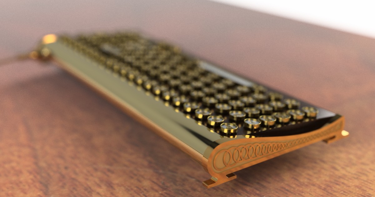 Steampunk keyboard | Autodesk Community Gallery