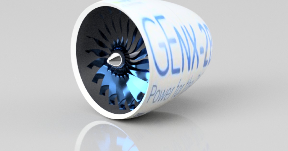 GNEX 2B 747 boeings jet engine model | Autodesk Community Gallery