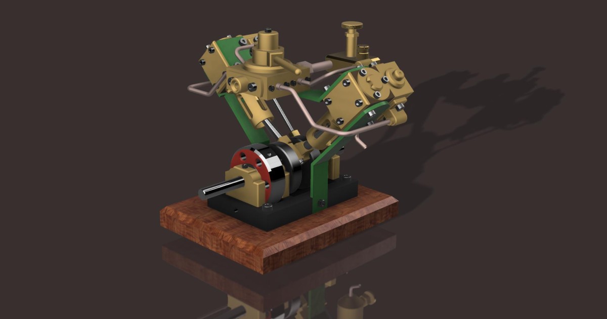 Twin piston engine | Autodesk Community Gallery