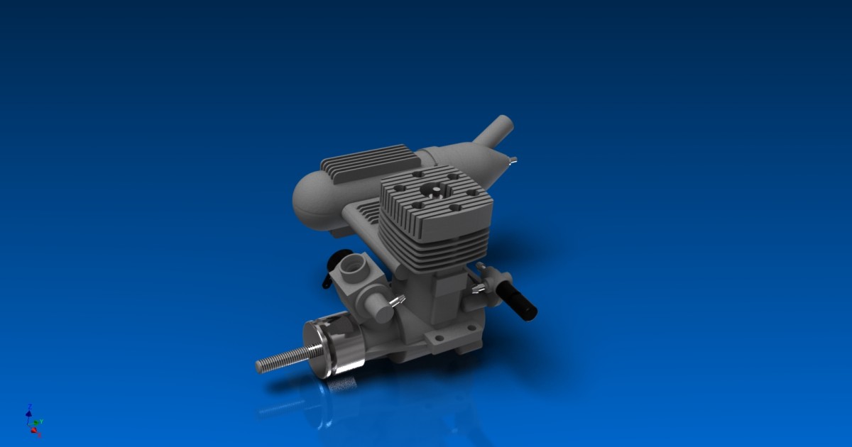 RC airplane engine SY46 | Autodesk Community Gallery