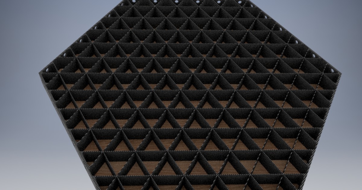 3d Printed Isogrid Hex Panel | Autodesk Community Gallery