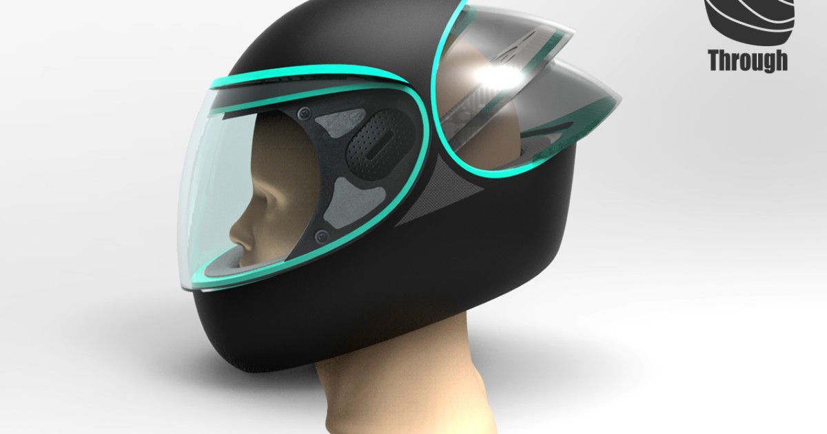 C Through - Motorcycle Helmet for riding in the rain (Design Project ...