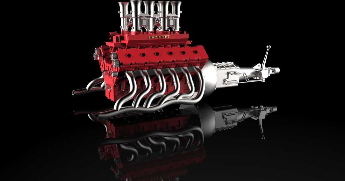 Ferrari V12 Turbocharged Engine | Autodesk Community Gallery
