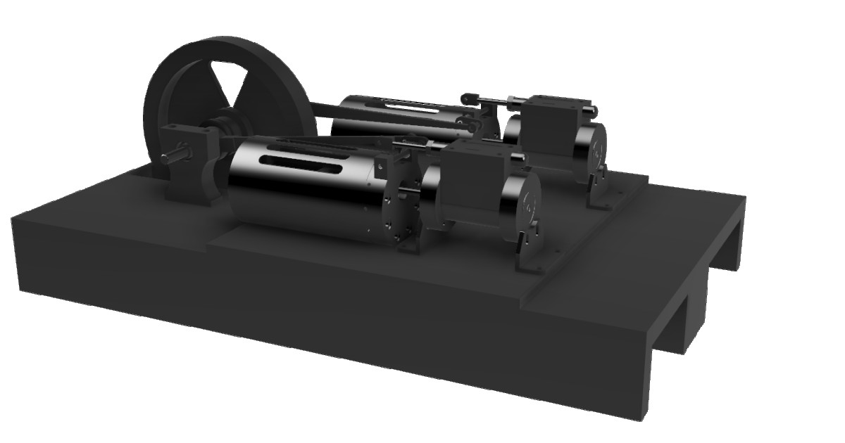 Twin Steam Engine | Autodesk Community Gallery