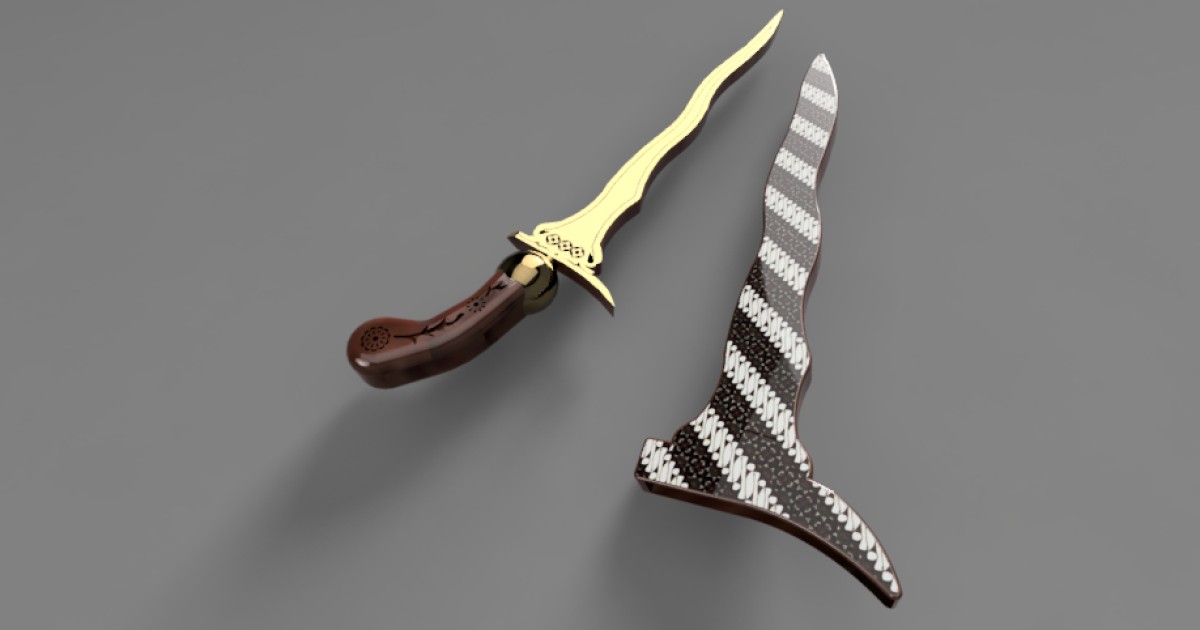 Keris (traditional weapon of Indonesia) | Autodesk Community Gallery