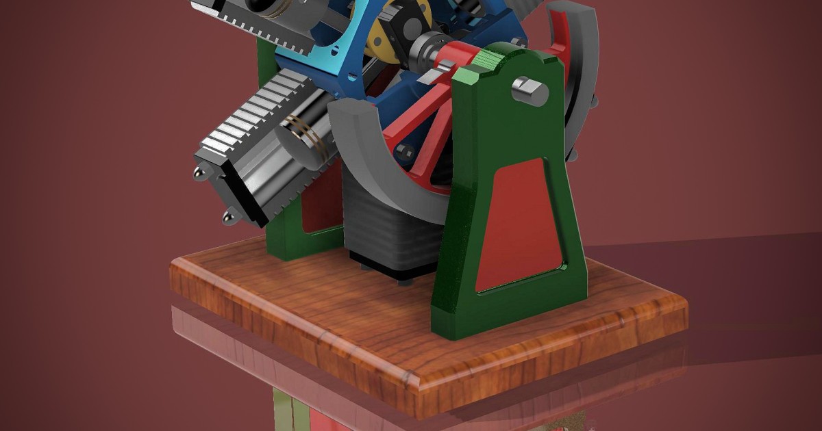 6 Piston Star Engine | Autodesk Community Gallery