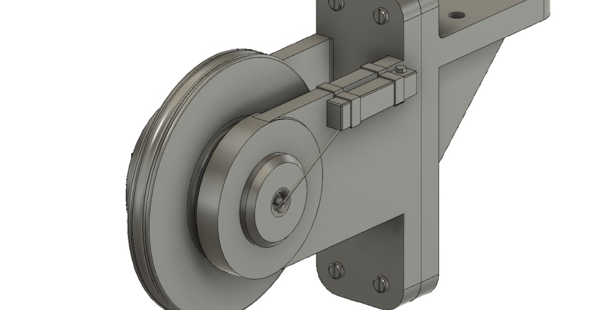 Pulley with interior bearing and self greasing system | Autodesk ...