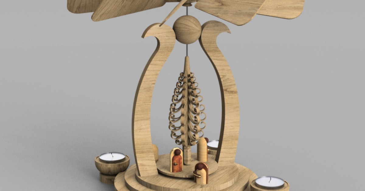 Christmas Pyramid Autodesk Community Gallery