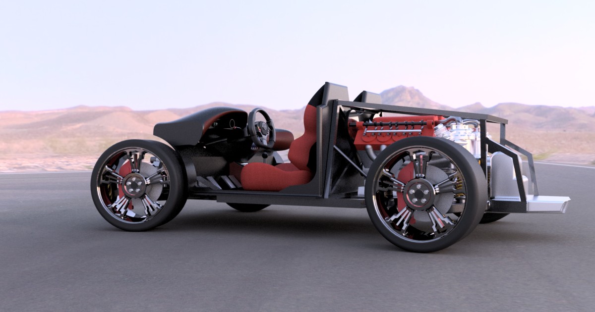 v8 engine sportscar | Autodesk Community Gallery