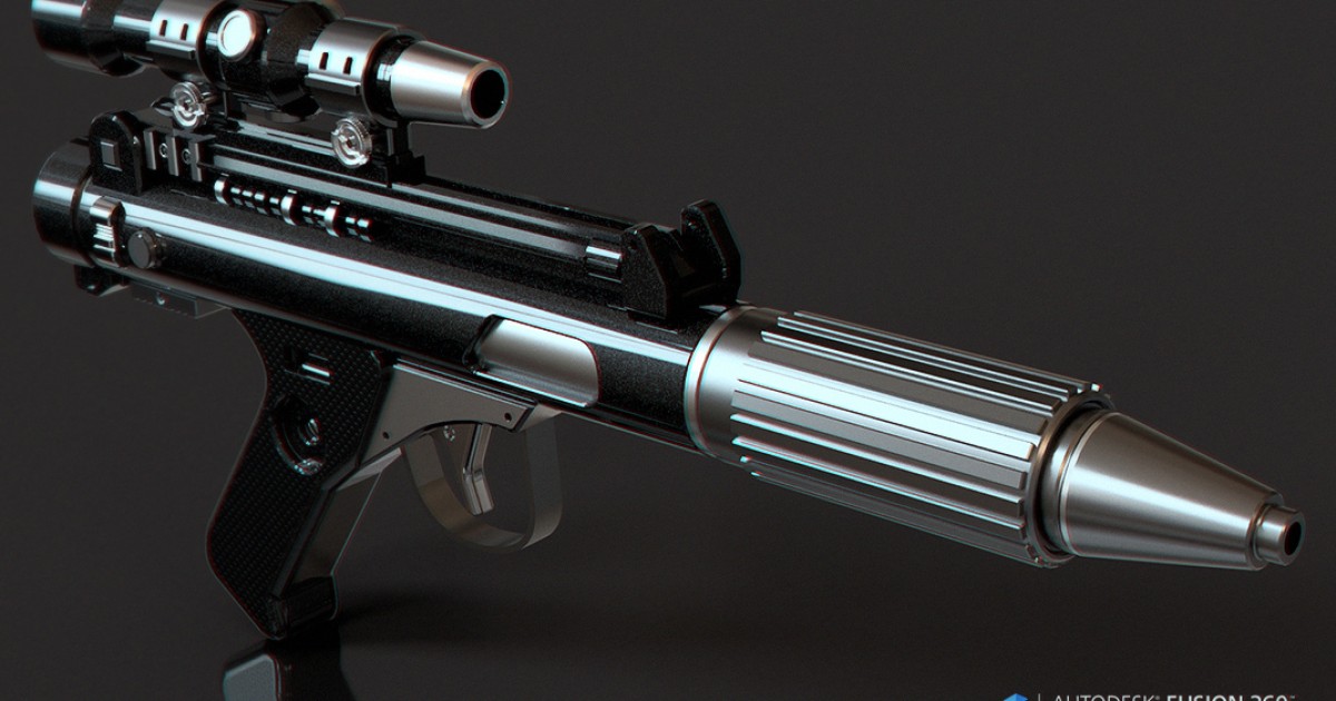 DH-17 BLASTER PISTOL | Autodesk Community Gallery