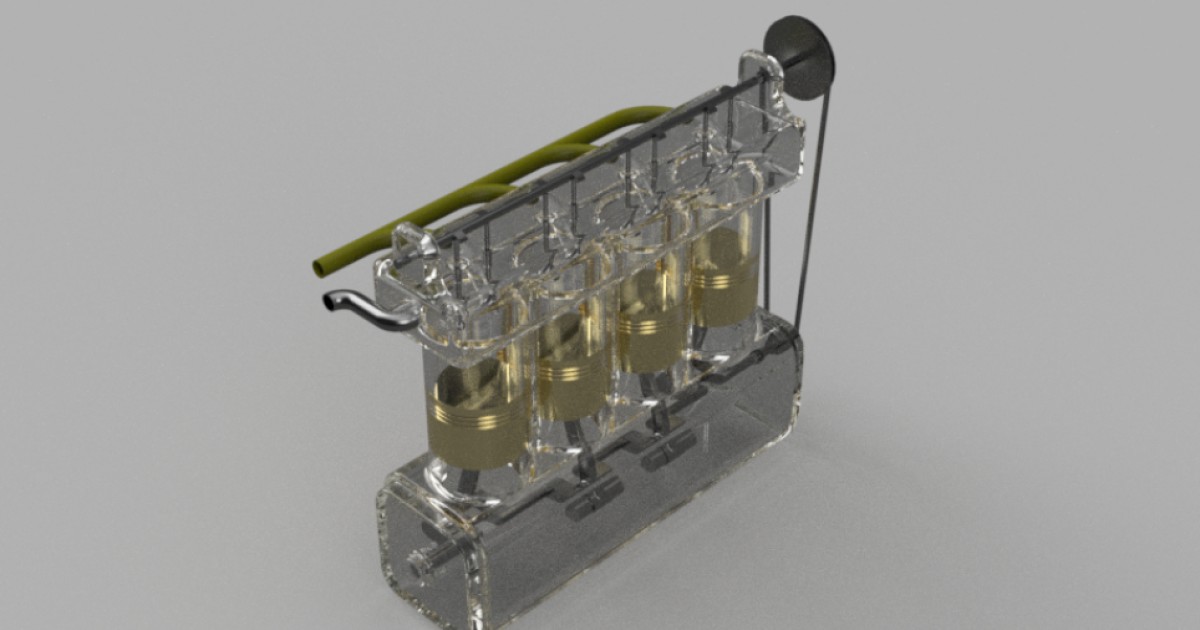 4 Motor Cylinder Engine | Autodesk Community Gallery