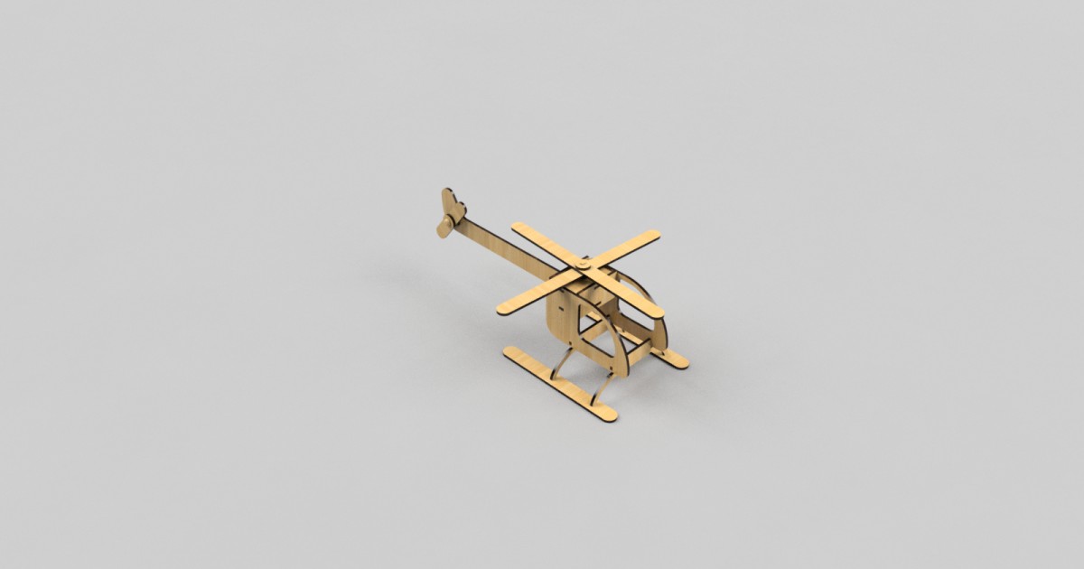 Wooden helicopter toy | Autodesk Community Gallery