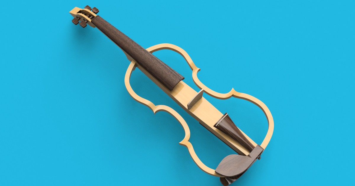 Skeleton Electric Violin - Unstrung | Autodesk Community Gallery