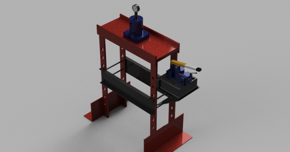 Hydraulic press | Autodesk Community Gallery